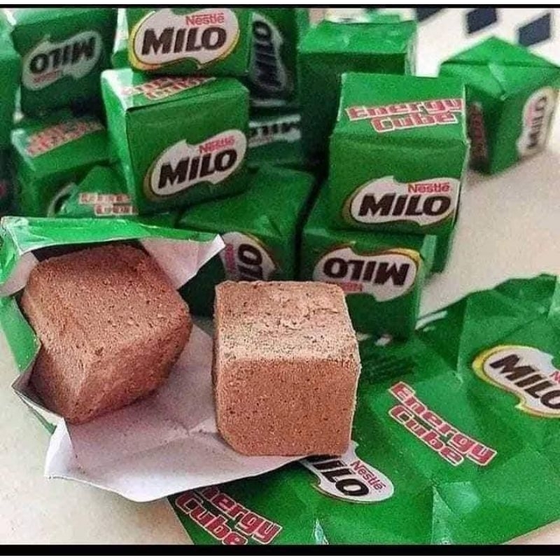 Miillo double cube milo chocolate candy 1 jar contains 50 cubes FL ...