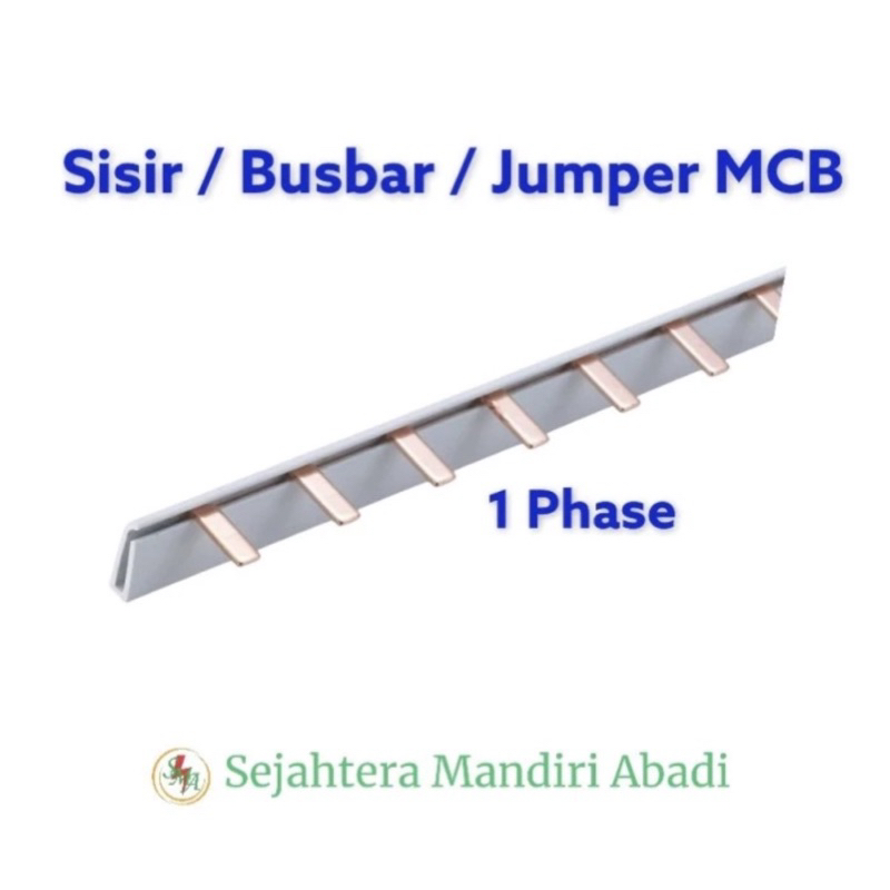 Mcb Comb Rail 1 P Busbar Jumper MCB 1 Phase Length 1 Meter | Shopee ...