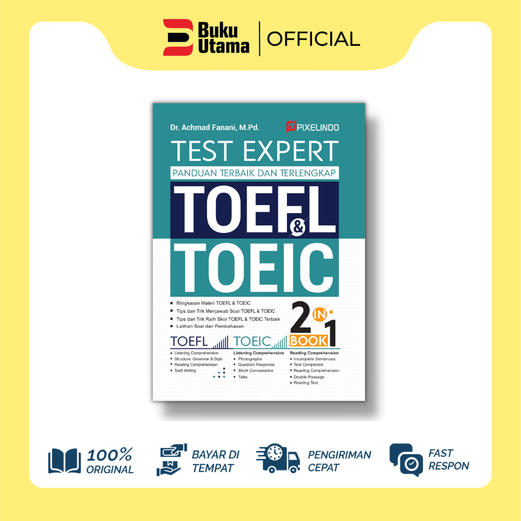 The Best and Most Complete Test Expert Guide TOEFL & TOEIC 2 in 1 Book ...