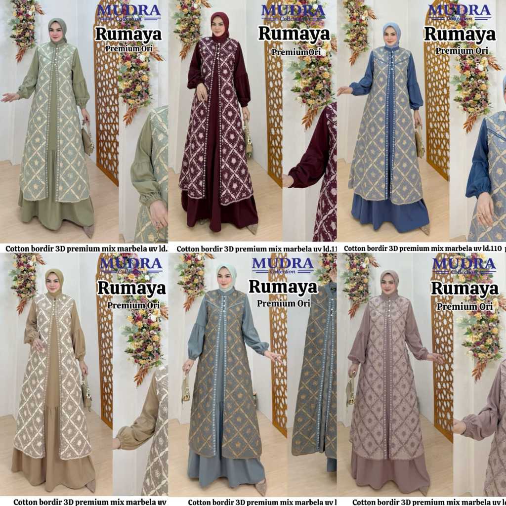 Rumaya DRESS Trend FASHION HQ From MuDRa Women's Clothing | Shopee Malaysia
