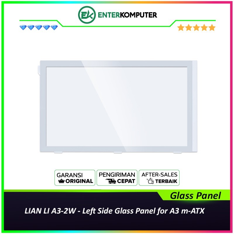 LIAN LI A3-2W WHITE - Left Side Glass Panel for A3 m-ATX | Shopee Malaysia