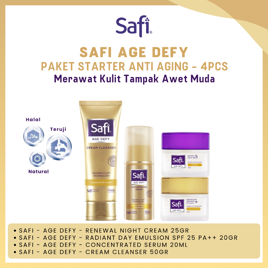 Safi Age Defy Anti Aging Starter Package - Treats Skin That Looks ...