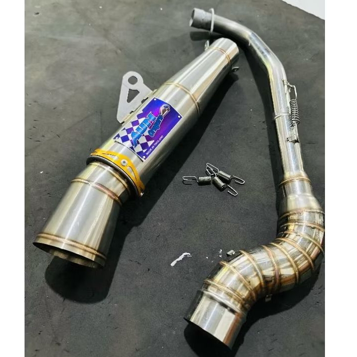 Aun pipe canister contour open specs exhaust pipe for Wave 125 Xrm 110/ ...