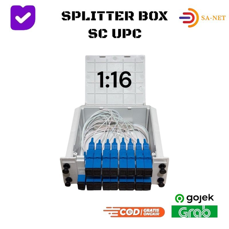 SPLITTER BOX SC UPC 1:16 PLC PASSIVE SPLITER BOX 16 WAY | Shopee Malaysia