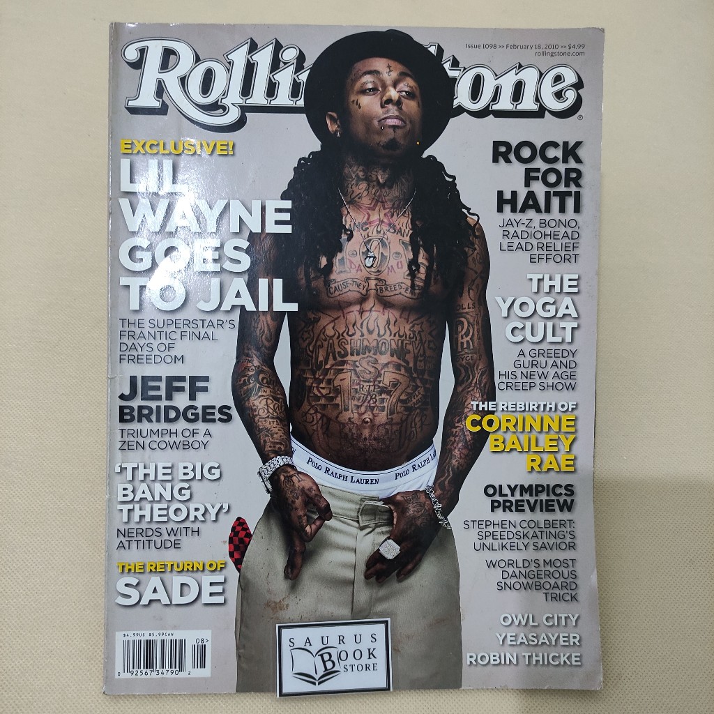 (ORIGINAL) Rolling Stone Magazine - Cover Lil Wayne (Issue 1098 ...