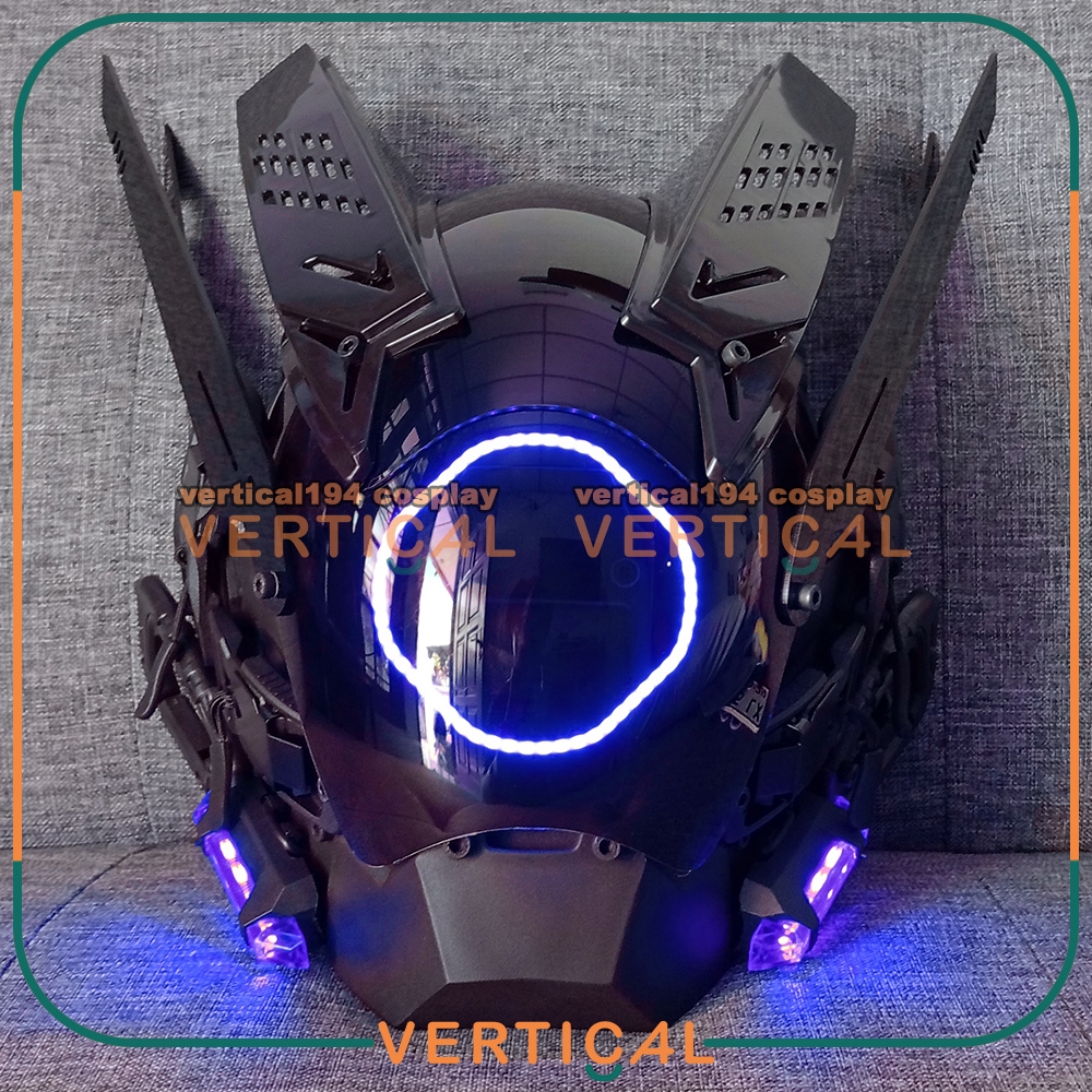 Cyberunk HELMET TECHWEAR COSPLAY MASK ROBOT COSTUME POLICE MASK CYBER ...