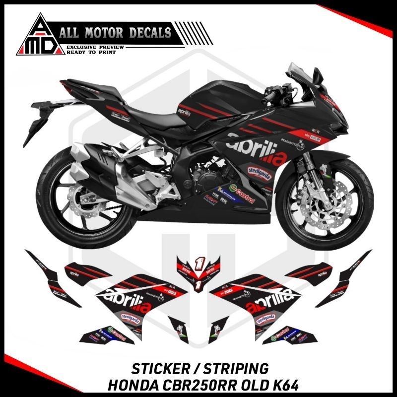 HONDA CBR 250RR OLD LIVERY APRILIA STICKER OLD CBR250RR MOTORCYCLE ...