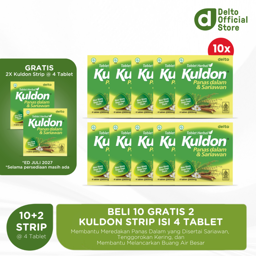[BUY 10 GET 2 FREE] 10X Kuldon Strip Free Herbal Tablets 2X Kuldon ...
