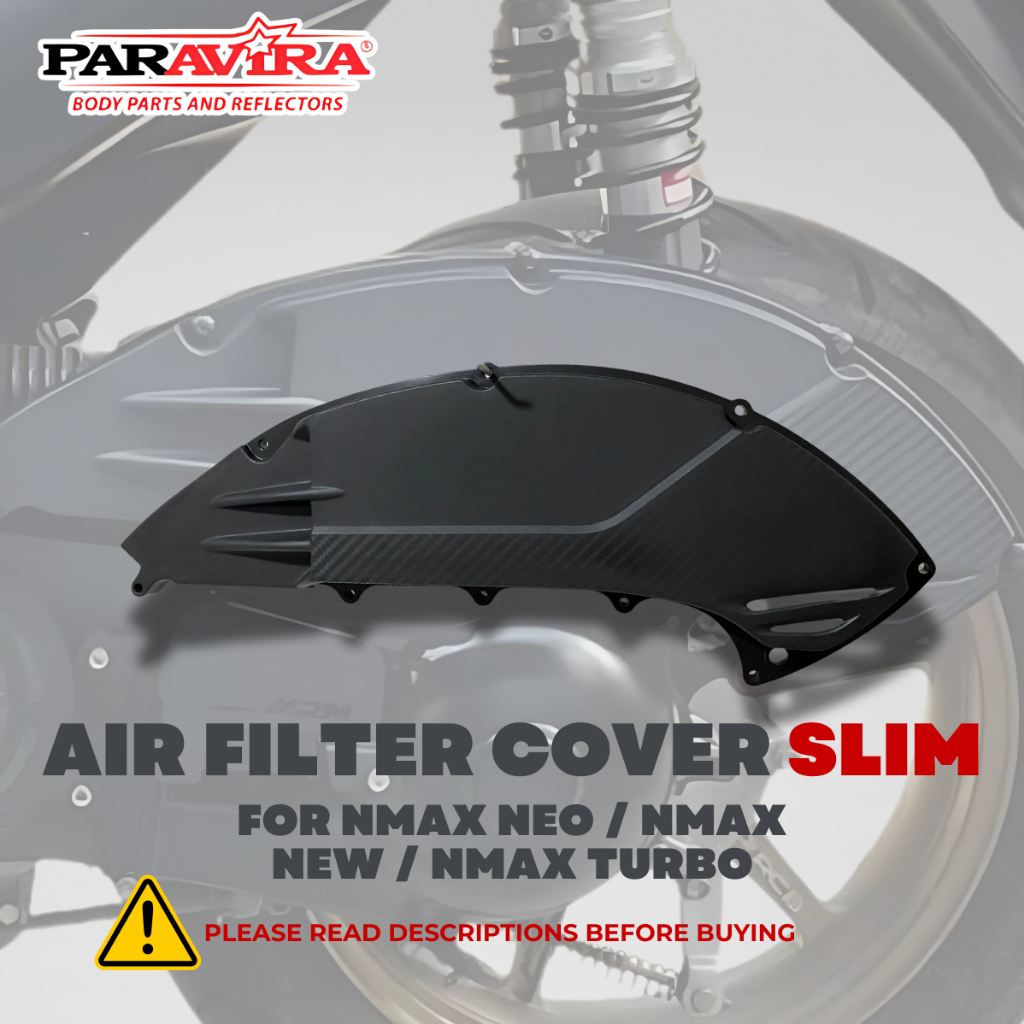 YAMAHA NMAX NEW NEO TURBO NVX 155 V2 AEROX NEW AIR FILTER COVER SLIM ...