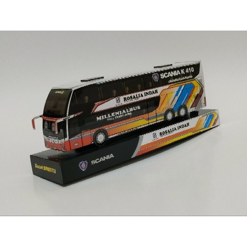 MINIATURE BIS PAPERCRAFT BUS ROSALIA INDAH ROSALIA INDAH JETBUS 5 SDD ...