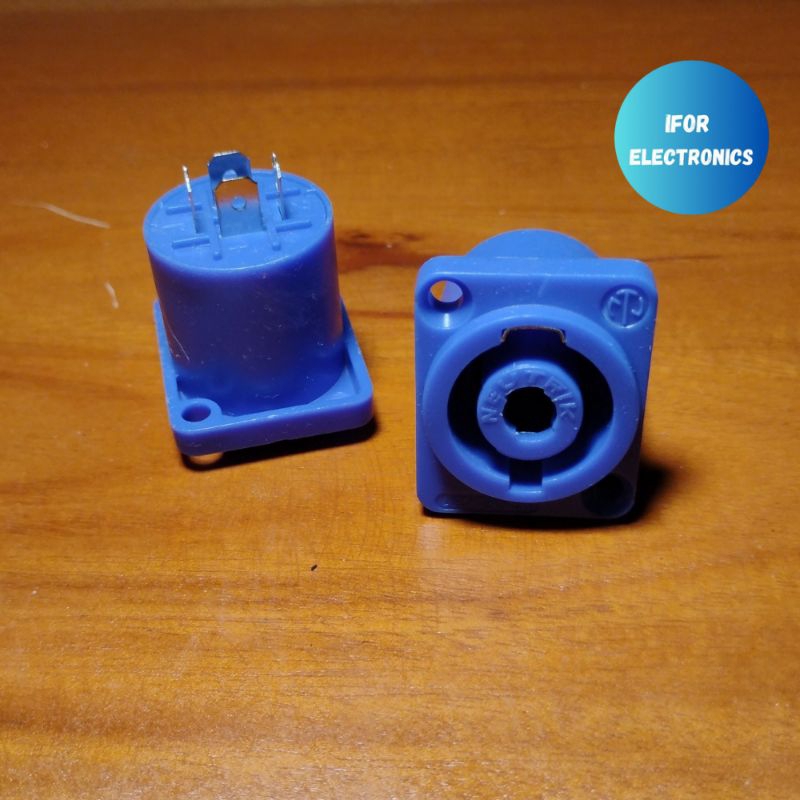 Blue Neutrik Speakon Socket Spicon Connector Female Female Speaker ...