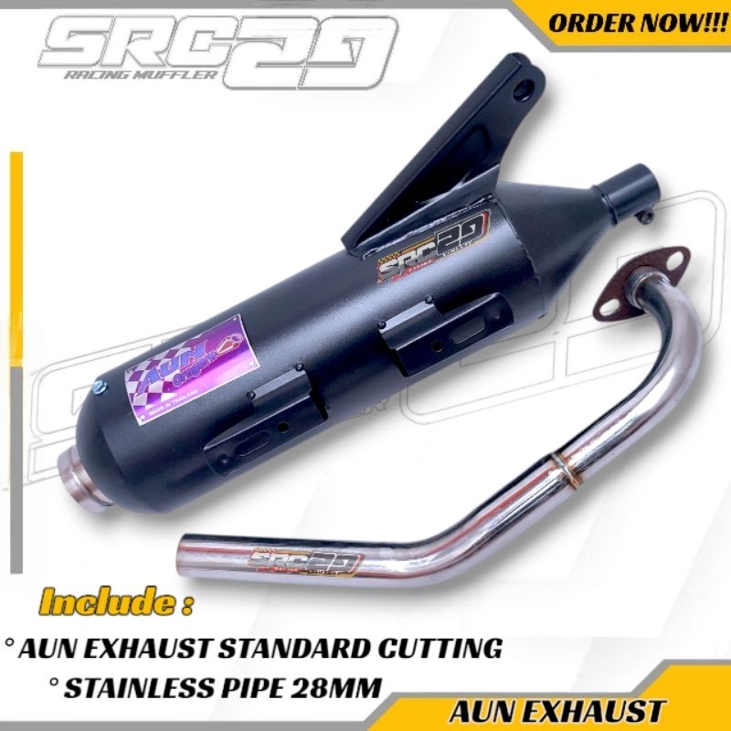 AUN STD STANDARD CUTTING 28mm exhaust for Yamaha Ego v1 / Ego lc125 ...
