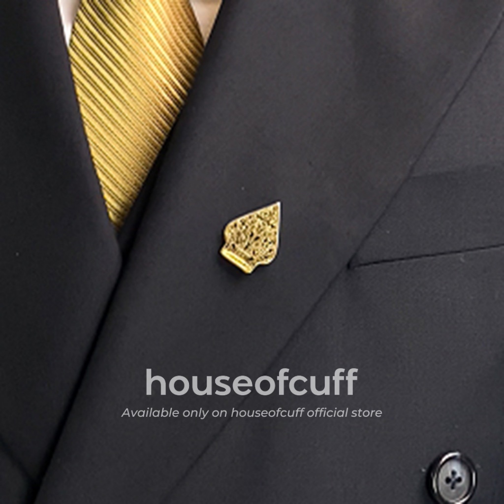 Houseofcuff brooch pins for suits with typical Indonesian wayang barong ...