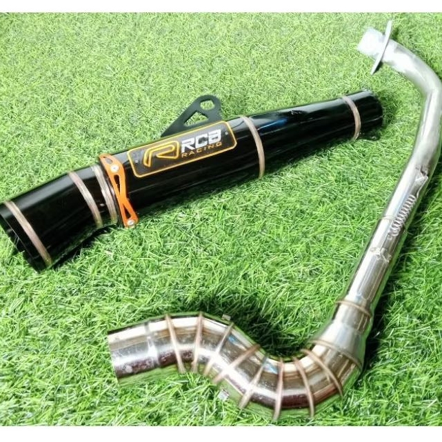 RCB Pipe 51mm canister conical open specs exhaust pipe for Wave 125 Xrm ...