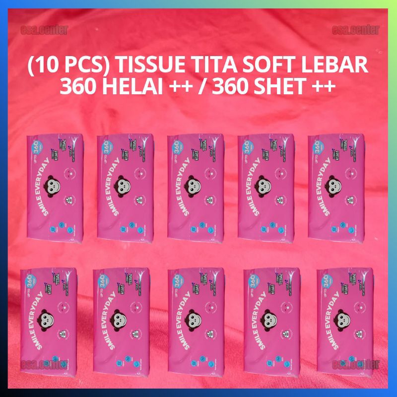 (10 Pcs) TITA SOFT TISSUE TISSUE 360 Sheets FINE Sheet / TITA SOFT ...