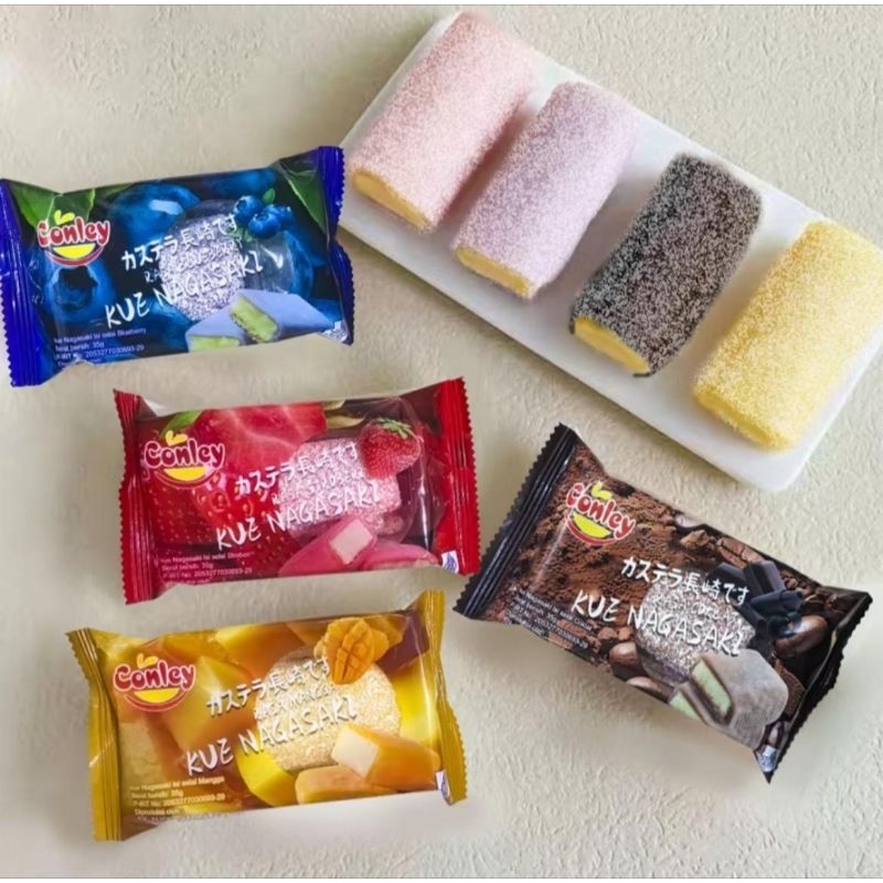CONLEY MOCHI VIRAL NAGASAKI CAKE 1 BOX CONTAINS 10 PCS MIX 3 FLAVORS ...