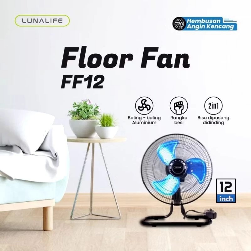 LUNA LIFE FF12 3 Propellers 12 INCH Iron Frame 2in1//LUNALIFE Fan SF18 ...
