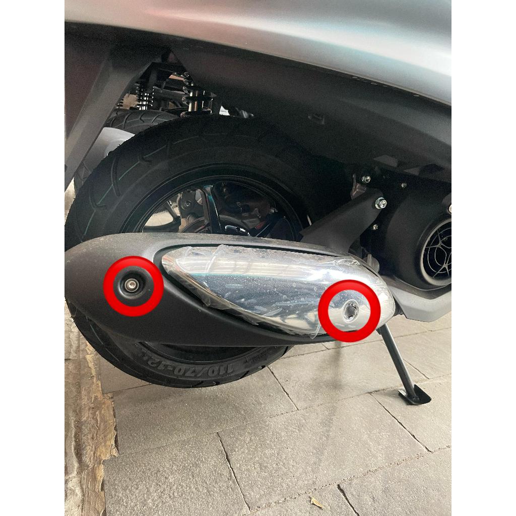 EXHAUST SHIELD BOLT (2 BOLTS) MODEL SPIRAL YAMAHA FILANO FREE GOO NEW ...