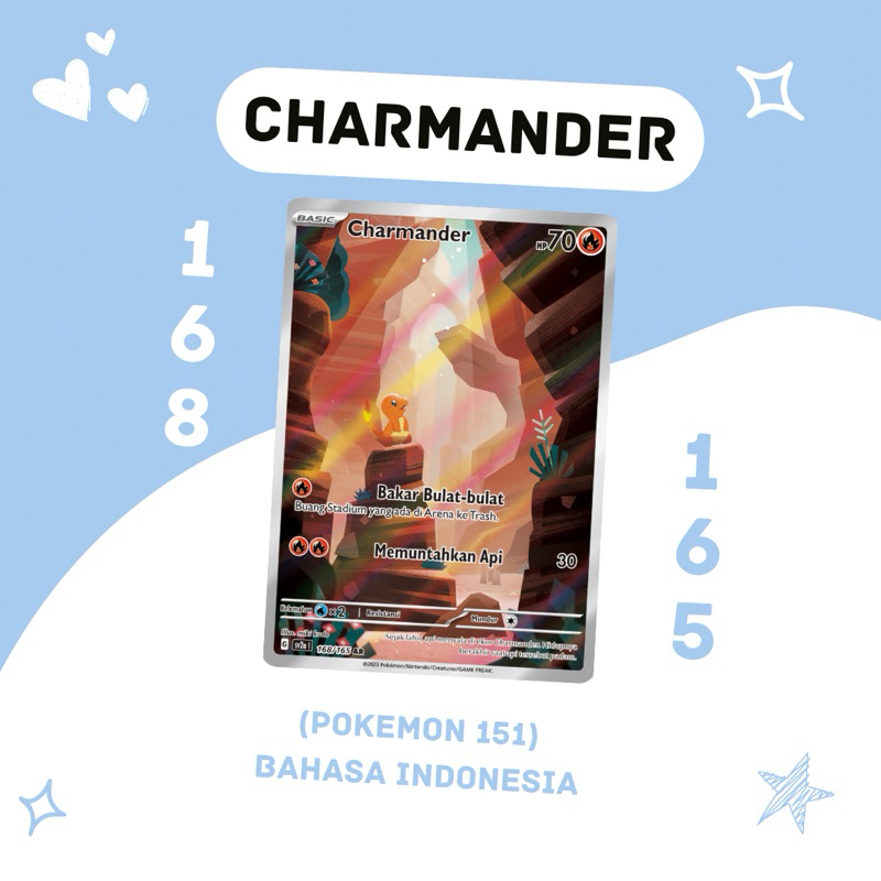 Charmander AR SV2A 168/165 Pokemon TCG Indonesia | Shopee Malaysia