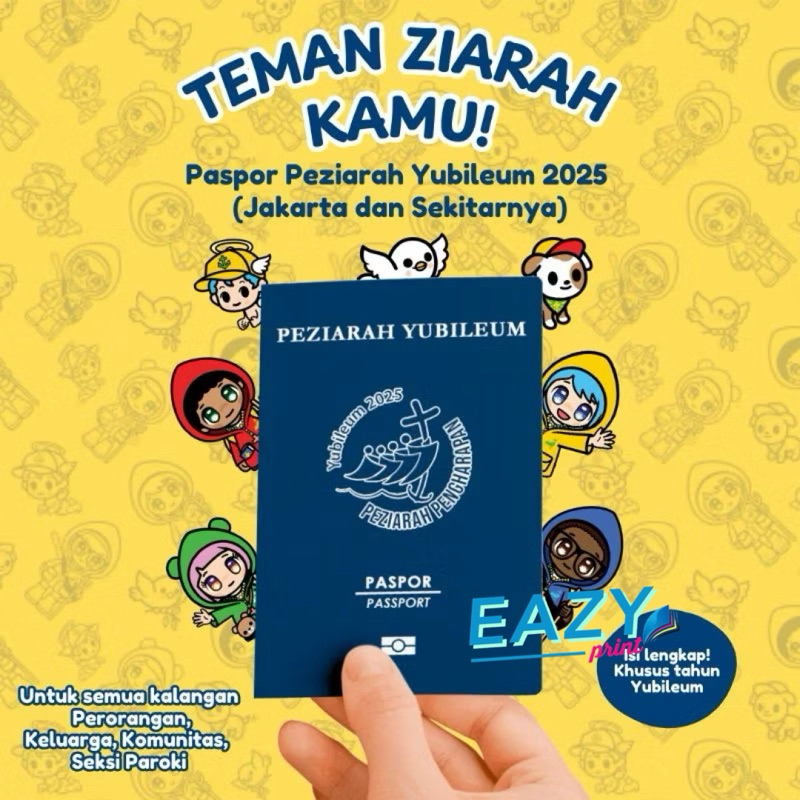 PASSPORT BOOK PUZIARAH YUBILEUM PILGRIMS OF HOPE YUBELIUM 2025 ...