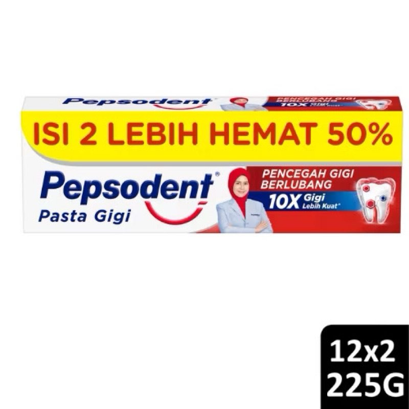 Pepsodent Toothpaste Prevents Cavities 225G Value Pack x12 | Shopee ...
