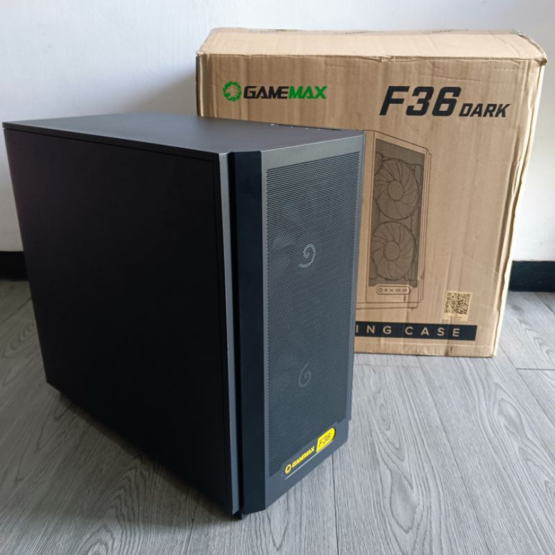 Pc Casing Marx Gaming Case Game Max GAMEMAX F36 Dark - Black | Shopee ...