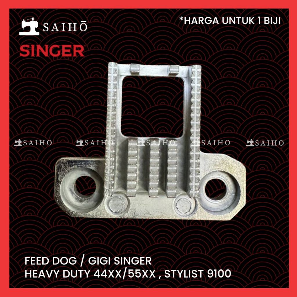 MESIN Teeth / Feed Dog SINGER For SINGER Heavy Duty Sewing Machine 44xx ...