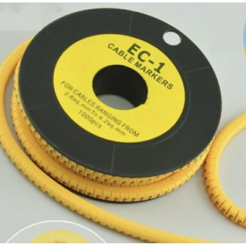 Cable Marker EC1 / EC-1 Cable Marker EC 1 Number 0-9 Letters AZ Sign ...