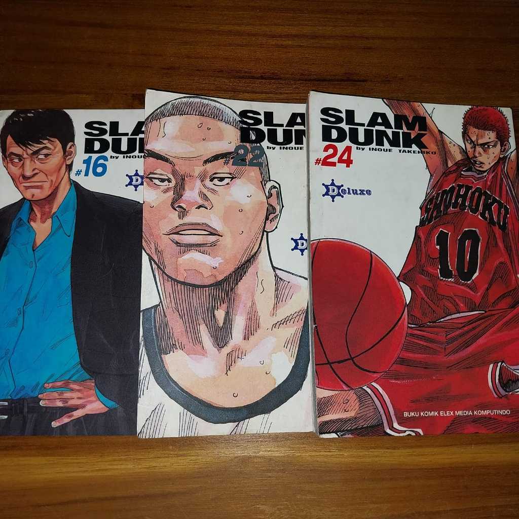 Manga Comic Slam Dunk Deluxe Volume 16, 22, 24 Original Draw | Shopee ...