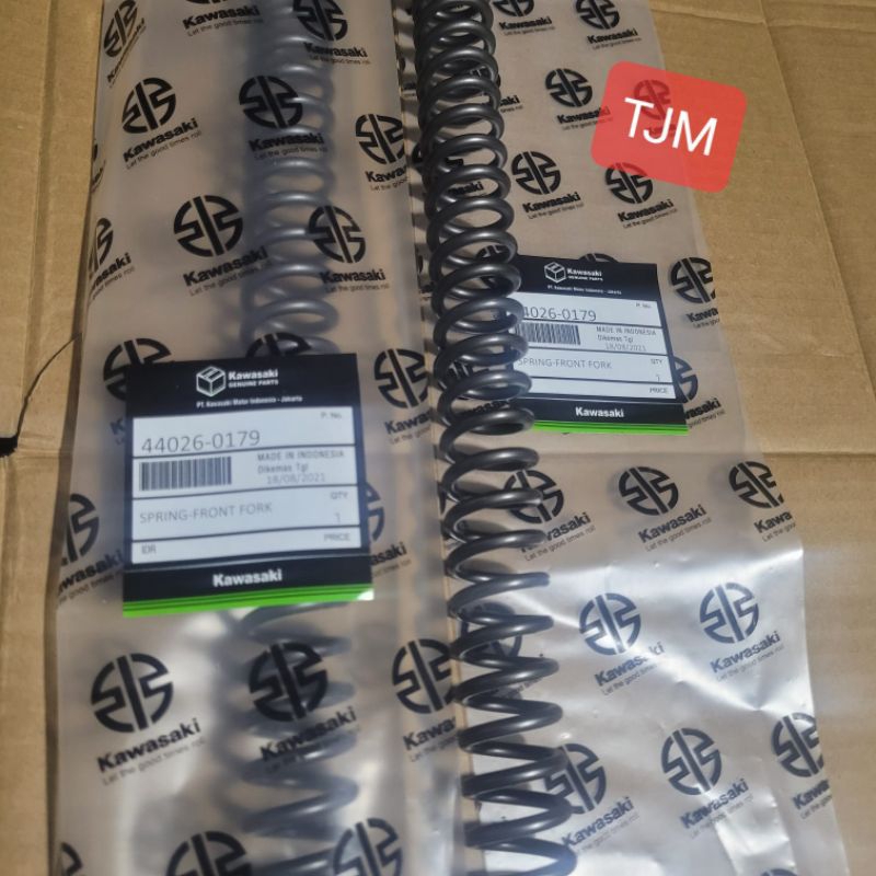 Front shock spring fronk fork klx 150 type L (1set RL) 2pcs length 57cm ...