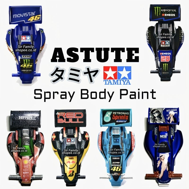 Tamiya Body Repaint Tamiya Astute Super-2 Chassis / Cover Tamiya Spray ...
