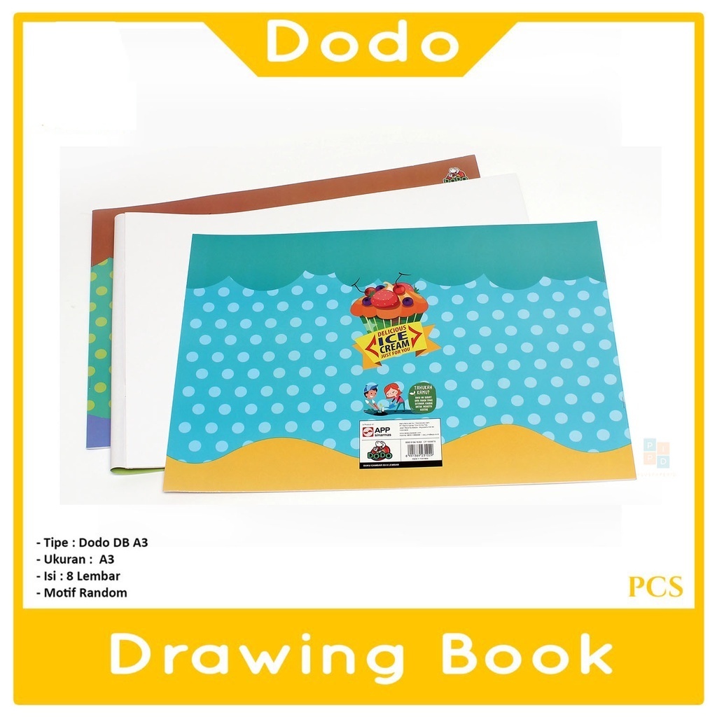 DODO DRAWING BOOK DB-10 A3 (1 pack contains 10 books) | Shopee Malaysia