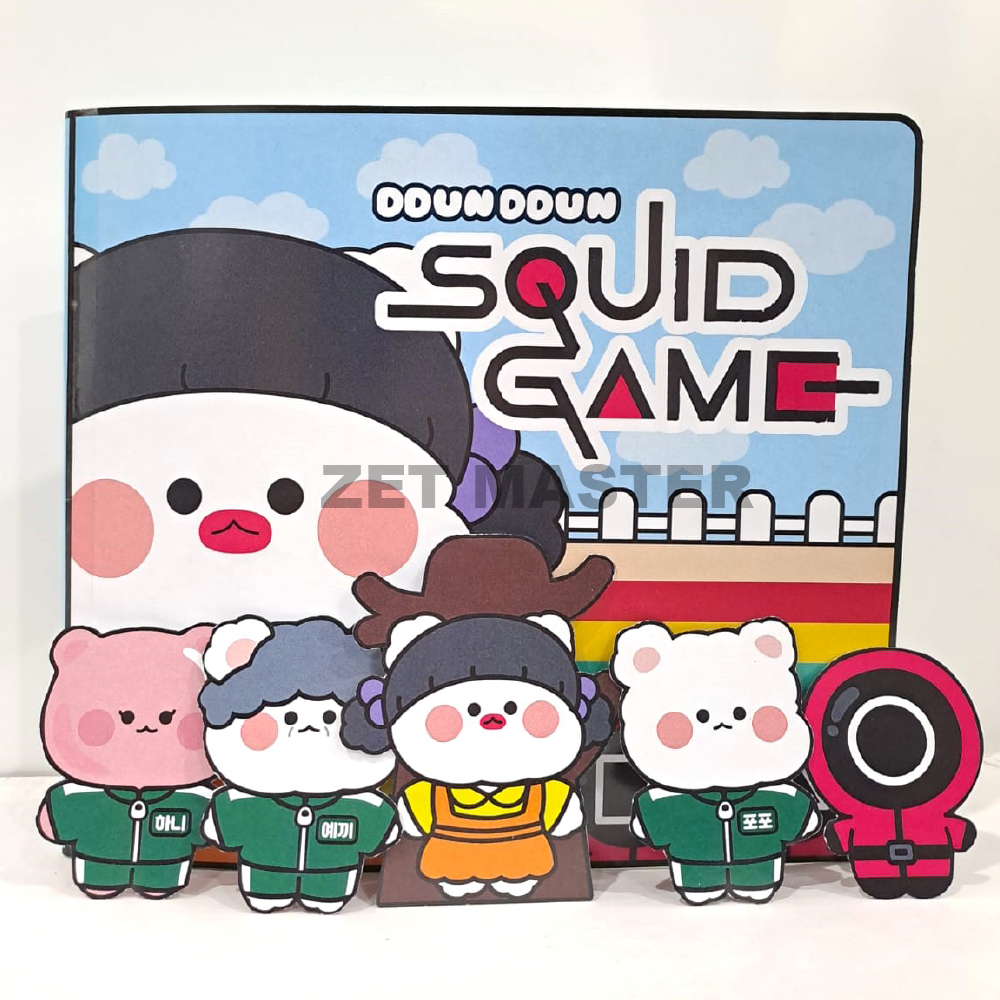 Paper doll house SQUID GAME children's educational paper toy that can ...