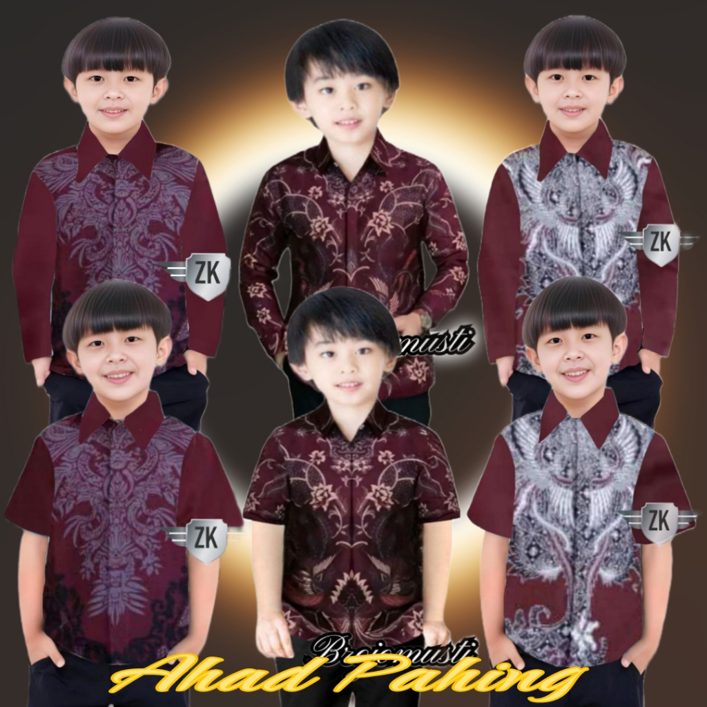 KEMEJA Latest Batik Shirts for Boys Ages 2-12 | Ahad Pahing | Men's ...