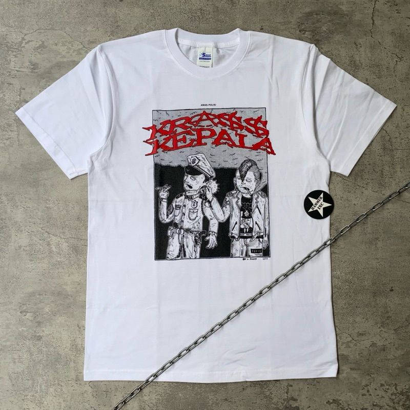 ORIGINAL HEAD-CRASS BAND T-SHIRTS | BEWARE OF POLICE | Shopee Malaysia