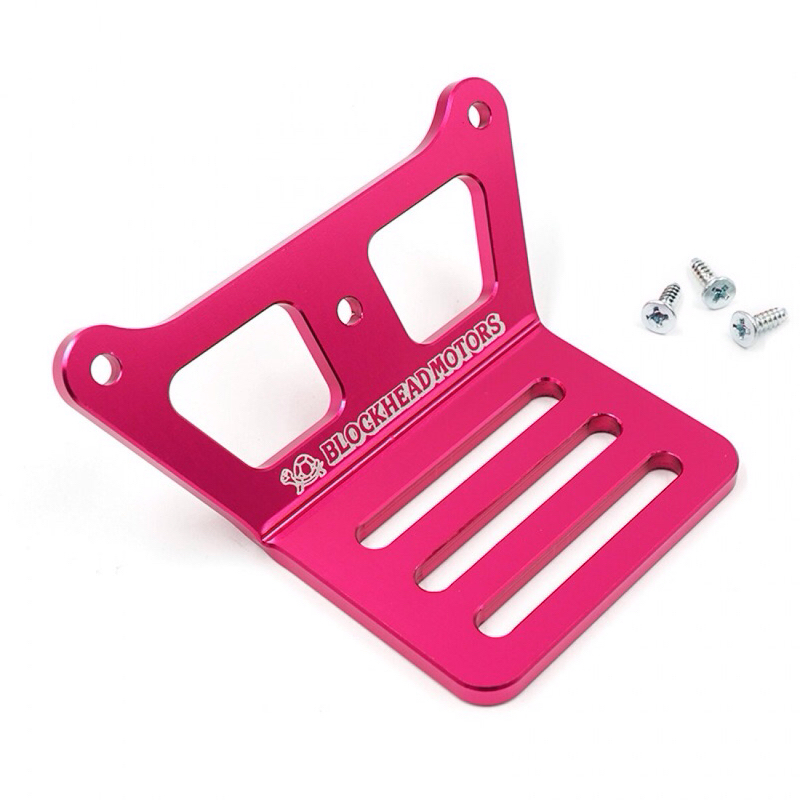 BHM-AB01PI BLOCKHEAD MOTORS ALUMINUM BUMPER PINK FOR TAMIYA GRASSHOPPER ...
