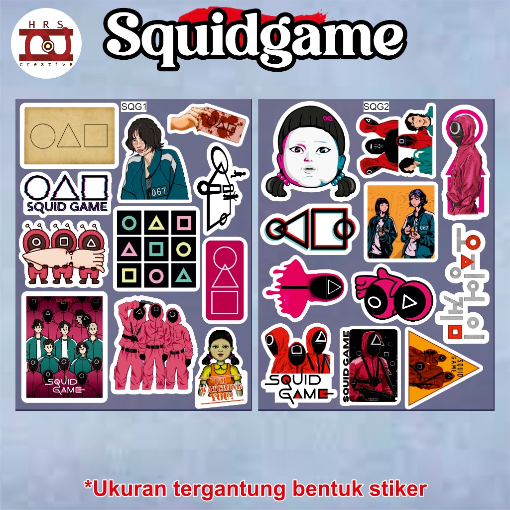 Squid game aesthetic stickers (crapbook, coverbook, tumblr, case ...