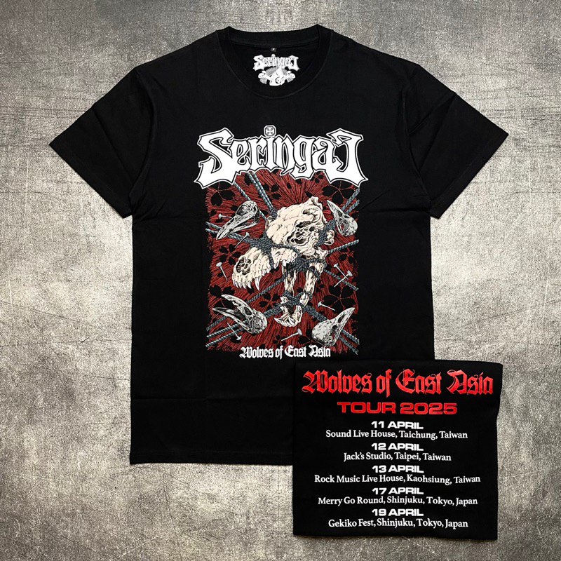 SERINGAI Tshirt - WOLF OF EAST ASIA TOUR 2025 Official Merchandise ...