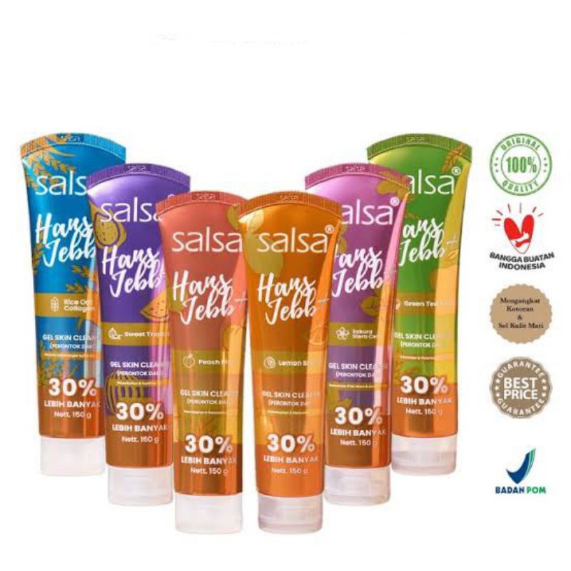 SALSA Hans Jebb Peeling Gel - Skin Cleanser Exfoliating Scrub, solution ...
