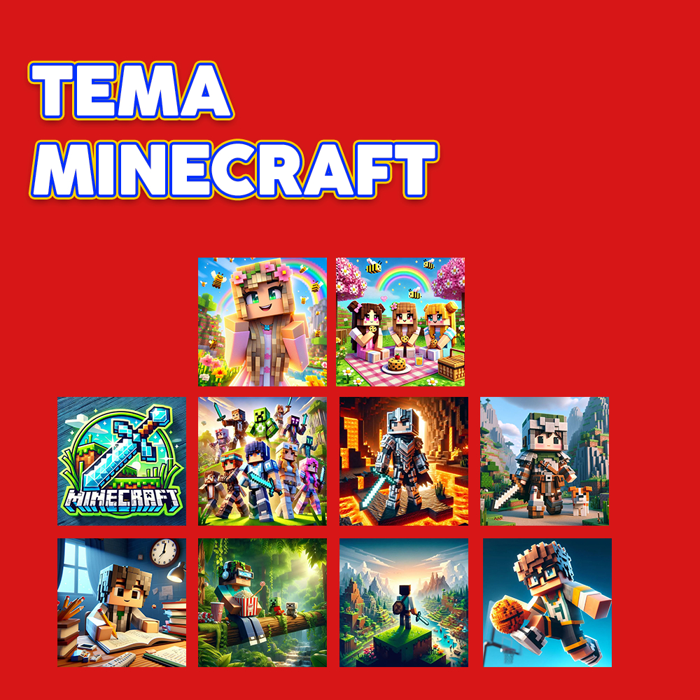 MINECRAFT THEME UNIT IRON SCREEN PRINTING VOL.1 / DIRECTLY USE DTF ...