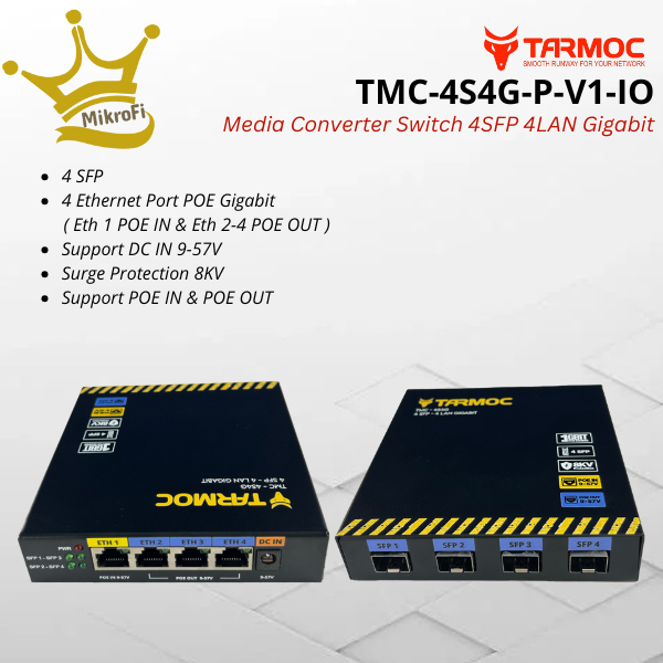Tarmoc TMC-4S4G-P-V1-IO | Media Converter 4 FO 4 LAN / 4FO 4LAN 4SFP ...
