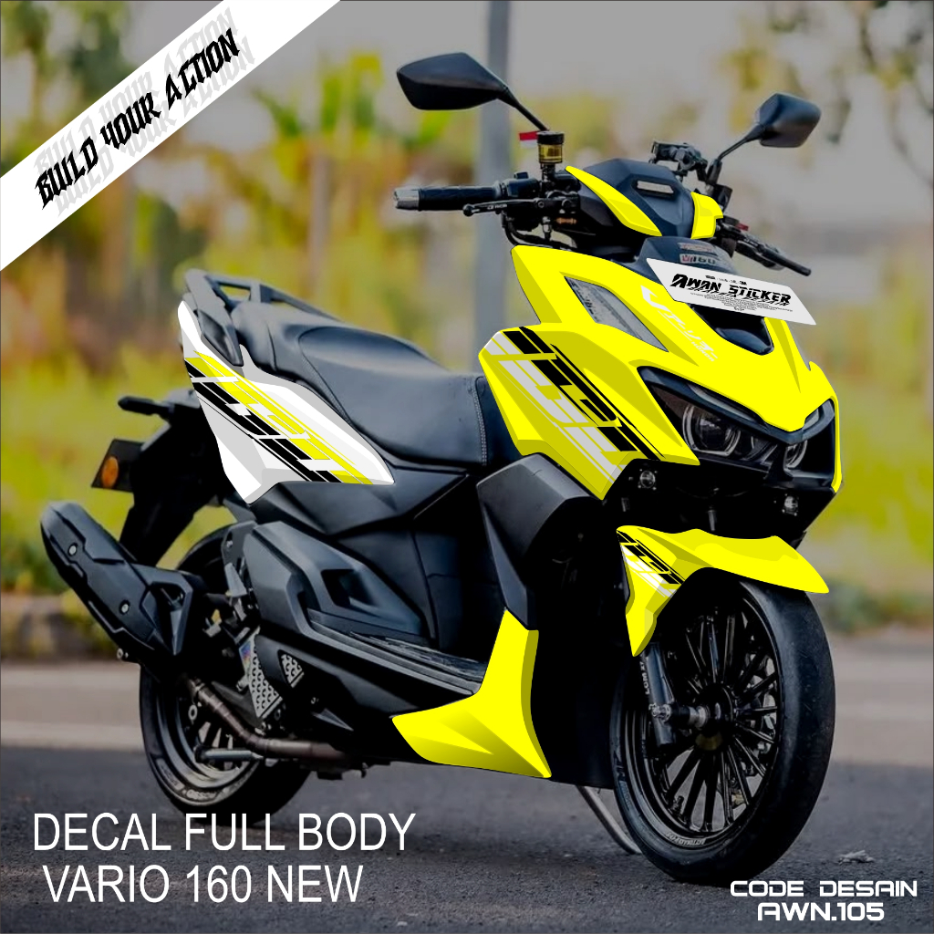 Honda Vario New 160 Fullbody 2022 Decal Sticker - All New Vario 160 ...