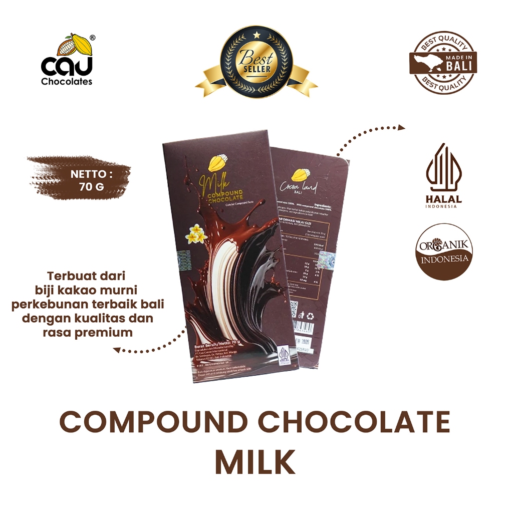 Cocoa Land - Milk Chocolate Compound - 70 gr | Shopee Malaysia