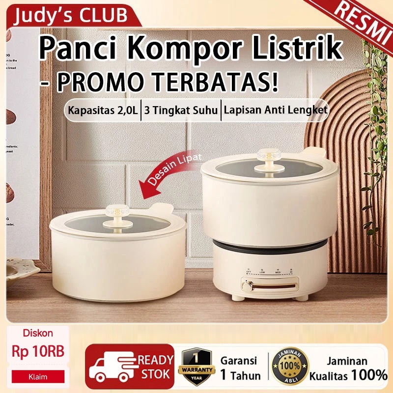 Fast Cooking- 500W Portable Folding 2,0L Capacity Electric Pot, Non ...