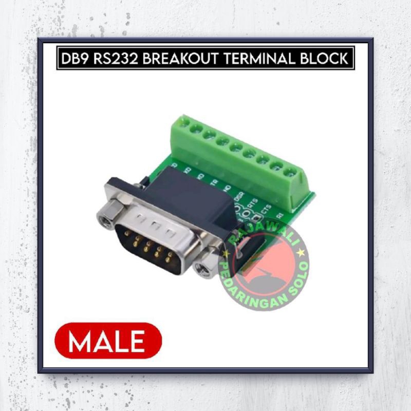 DB9 TERMINAL BLOCK RS232 BREAKOUT TERMINAL MALE FEMALE | Shopee Malaysia