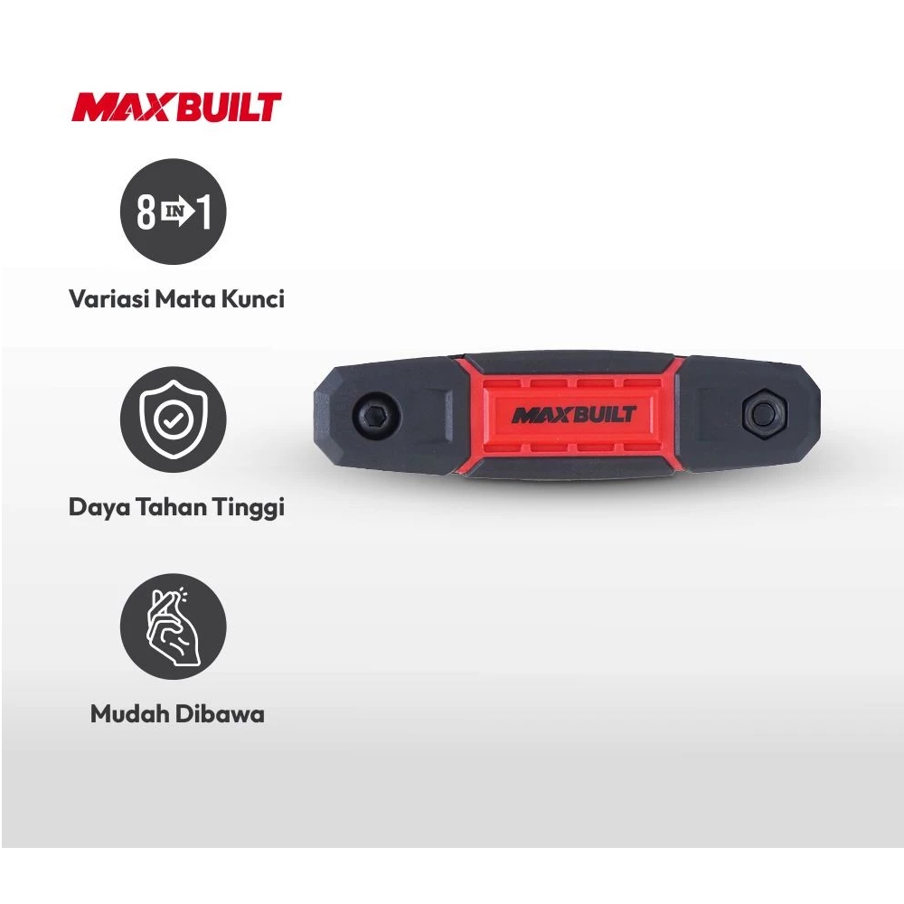 AZKO Maxbuilt Set of 8 Pcs Hexagonal Folding L Keys | Shopee Malaysia