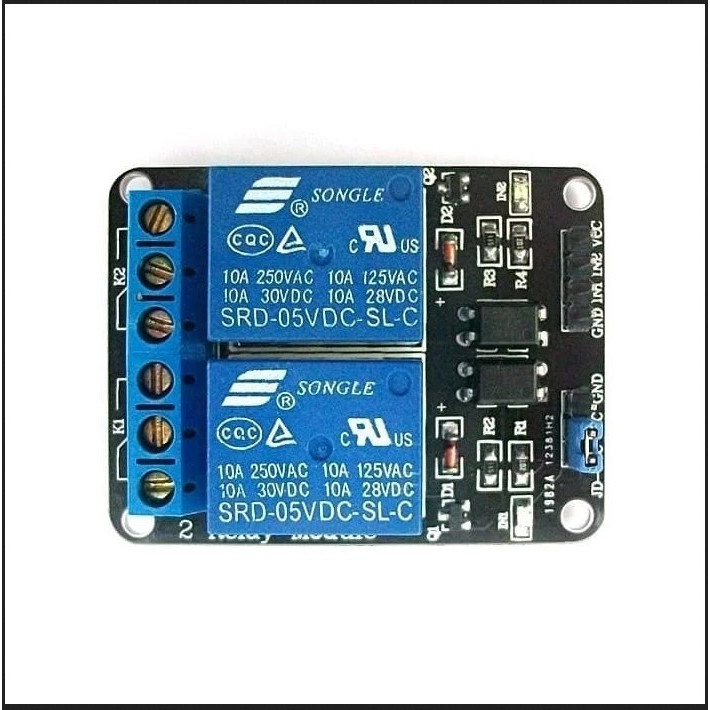 2 Channel Relay Module 5V Relay Expansion Board For Arduino | Shopee ...