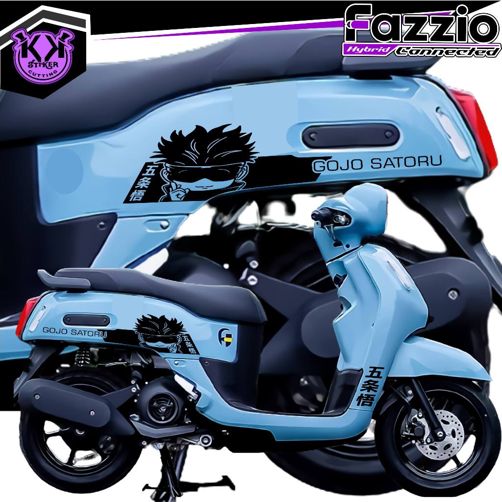SC.498/STICKER CUTTING/FAZZIO CARTOON STRIPING/GOJO SATORU CARTOON ...