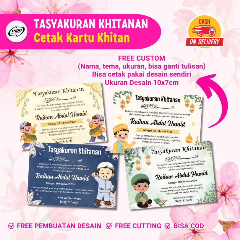 Circumcision CARDS - CHILDREN'S Circumcision TASYAKURAN - Circumcision ...