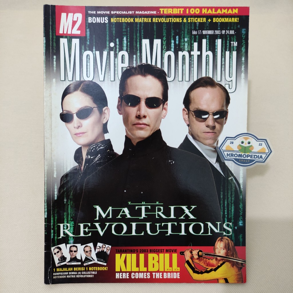 (ORIGINAL) M2 Movie Monthly Magazine - Matrix Revolutions (Edition 17 ...